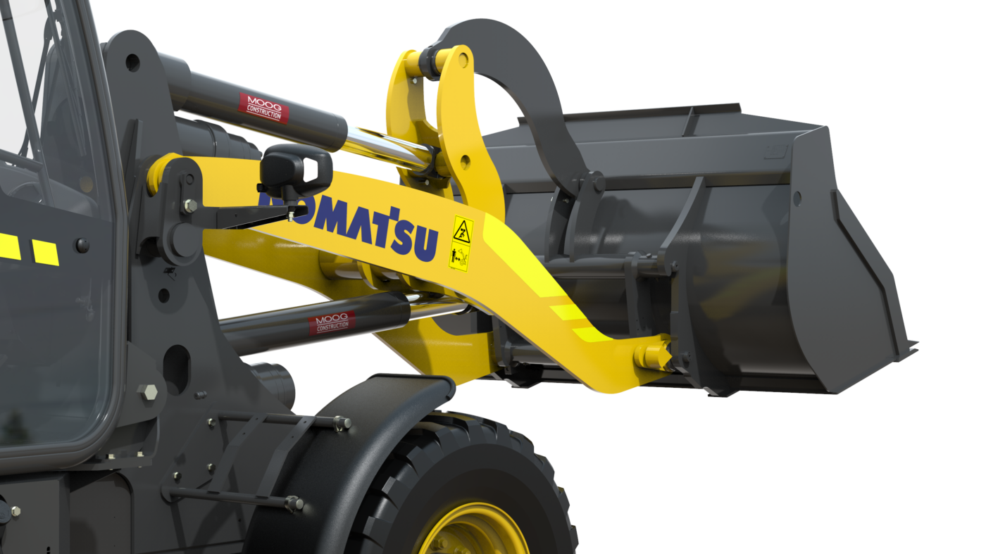 Press Release: Moog and Komatsu to Demonstrate Fully Electric Wheel Loader - Moog Construction